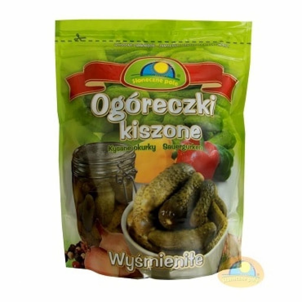 Słoneczne pole Ogóreczki Kiszone 800g | Cornichons polonais au sel