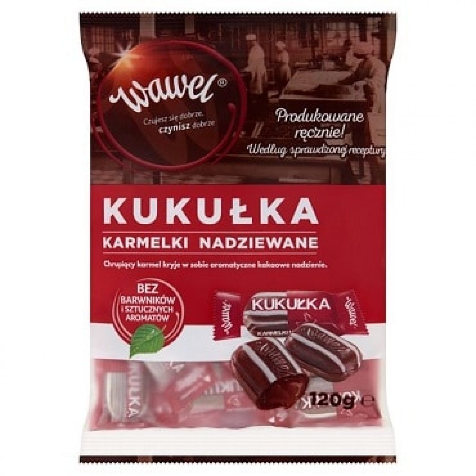 Wawel Kukułka Karmelki nadziewane 120g | Confiserie polonaise